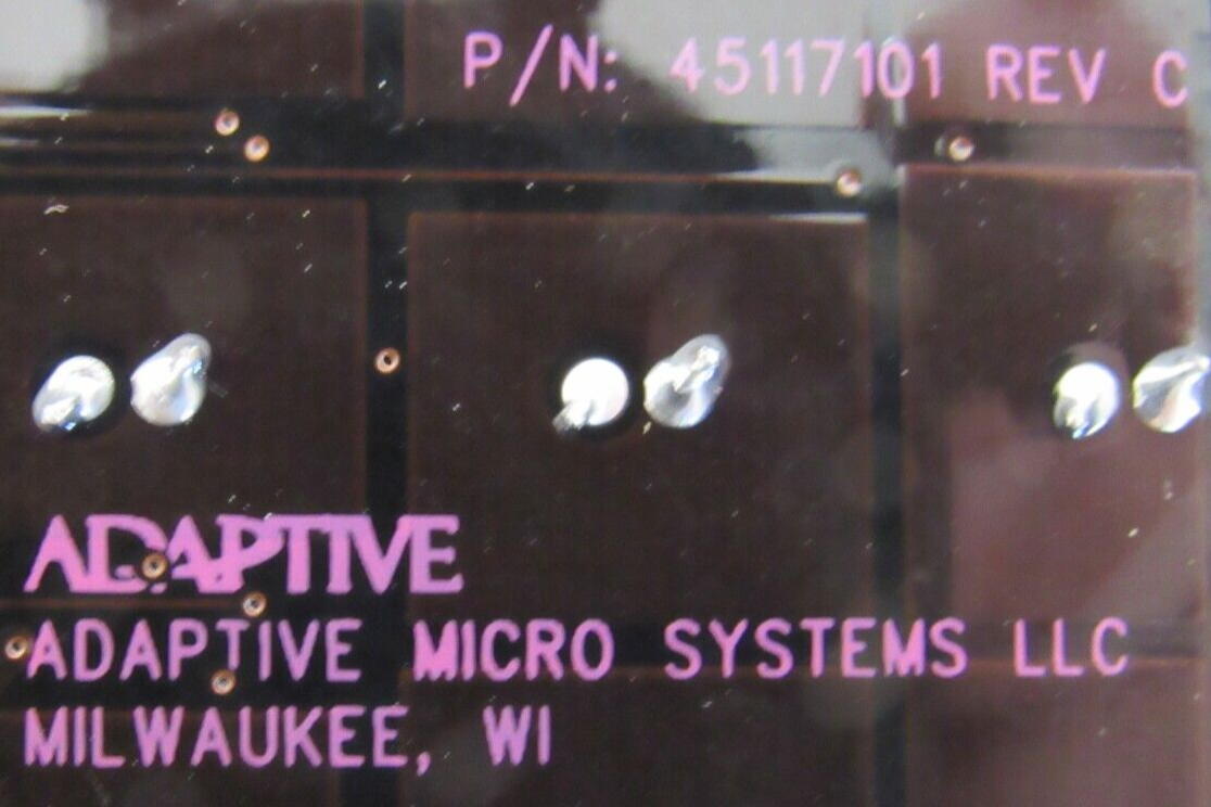 NEW ADAPTIVE MICRO SYSTEMS 11719001R DISPLAY BOARD 32x16 45117101 - SB ...