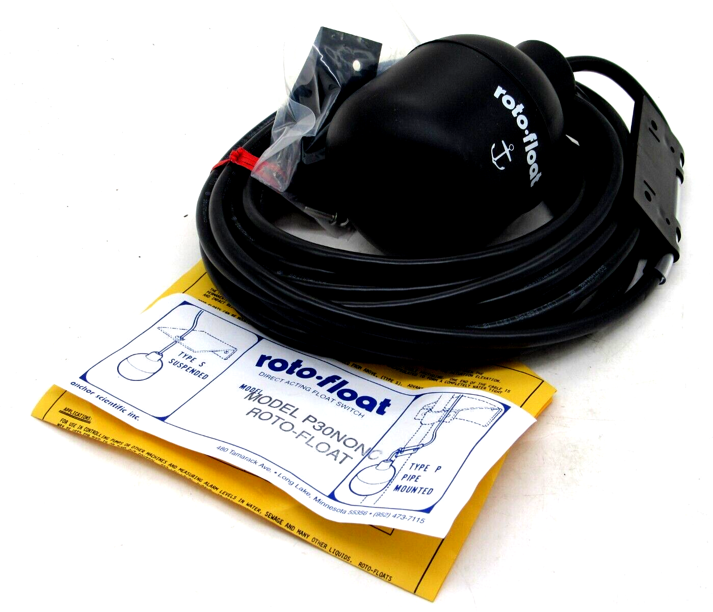 NEW ANCHOR SCHIENTIFIC INC P30N0-NC FLOAT SWITCHTYPE S P30N0NC - SB ...