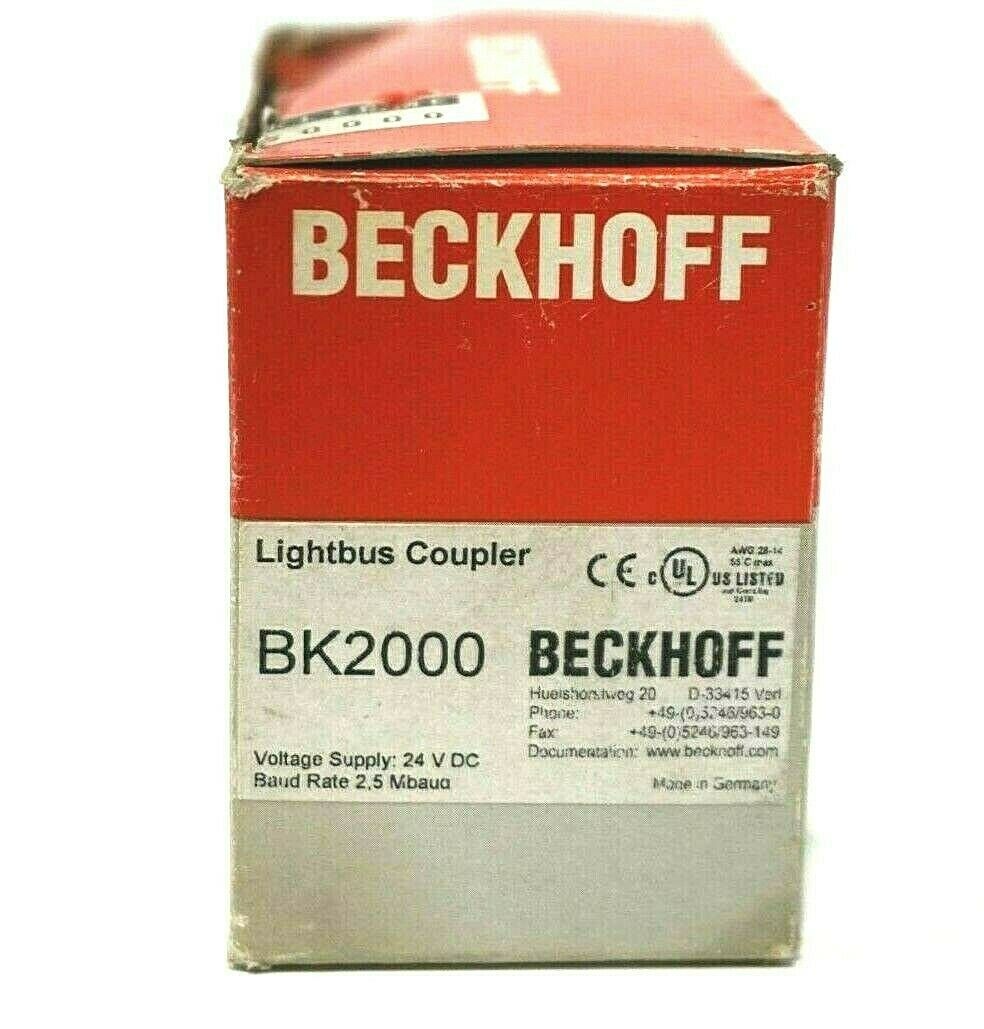 NEW BECKHOFF BK2000 LIGHTBUS COUPLER - SB Industrial Supply, Inc.