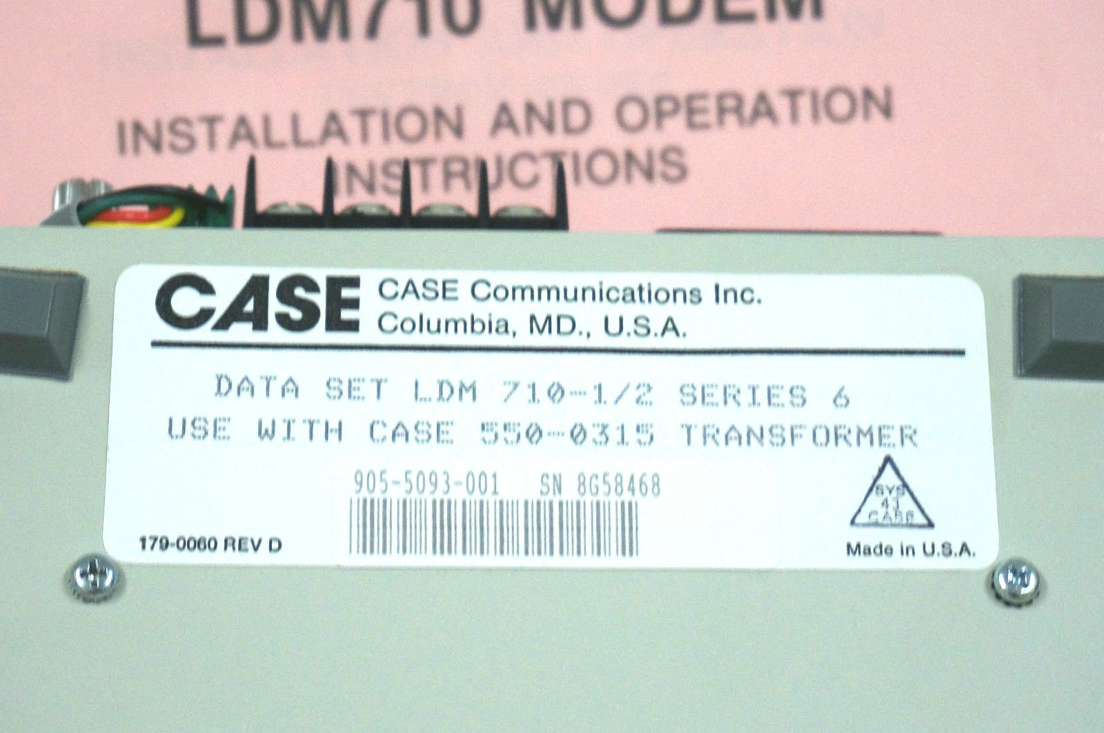NEW CASE LDM710 MODEM W/ POWER ADAPTER - SB Industrial Supply, Inc.