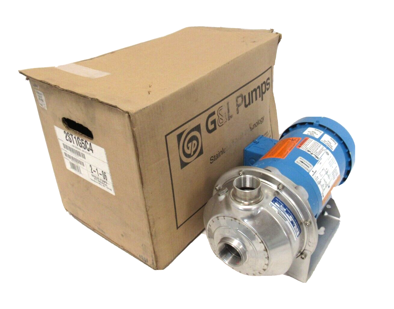 NEW GOULDS PUMP 2ST1G5C4 CENTRIFUGAL PUMP 2HP 208/-230/460V 1-1/4"x1-1/ ...