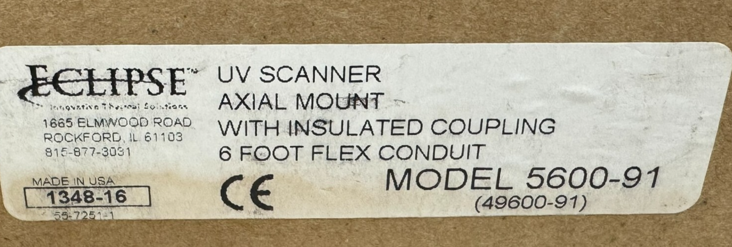 NEW HONEYWELL ECLIPSE 5600-91 UV SCANNER 6FT AXIAL MOUNT 560091 - SB Industrial Supply, Inc.