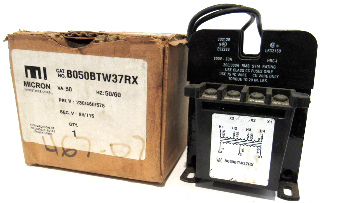 NEW MICRON INDUSTRIES B050BTW37RX TRANSFORMER - SB Industrial Supply, Inc.