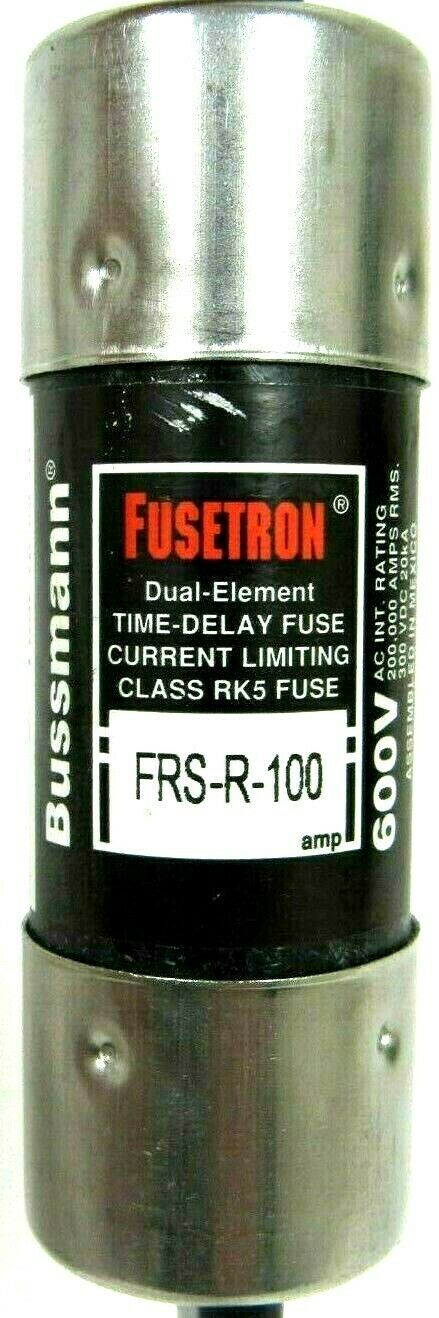 3 NEW BUSSMANN FUSETRON FRS-R-100 FUSE FRSR100 600V - SB Industrial ...