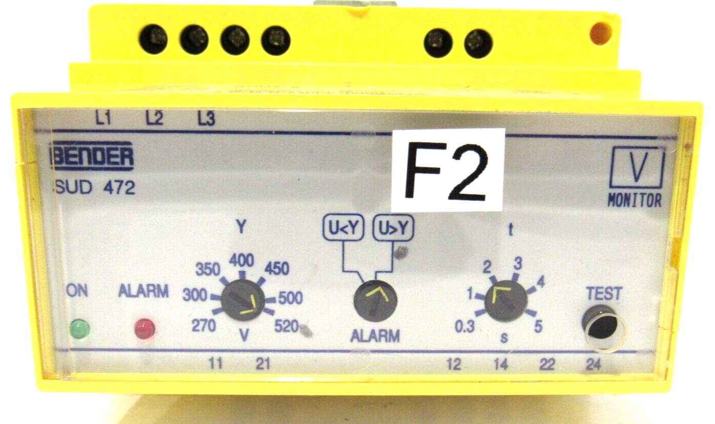 NEW BENDER SUD472 VOLTAGE RELAY B933702 - SB Industrial Supply, Inc.