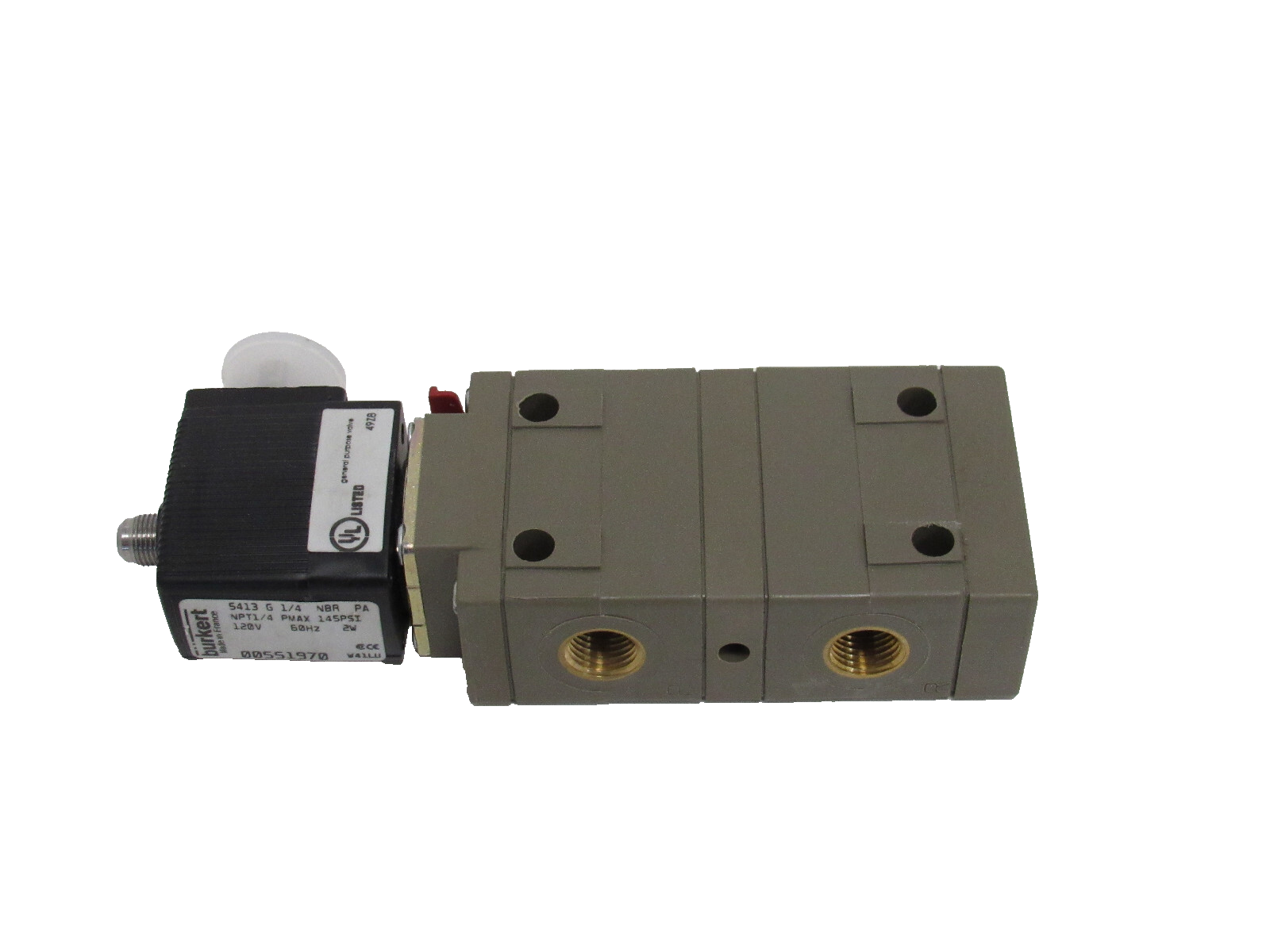 NEW BURKERT 5413 G 1/4 SOLENOID VALVE 00551970 5413G14 - SB Industrial ...