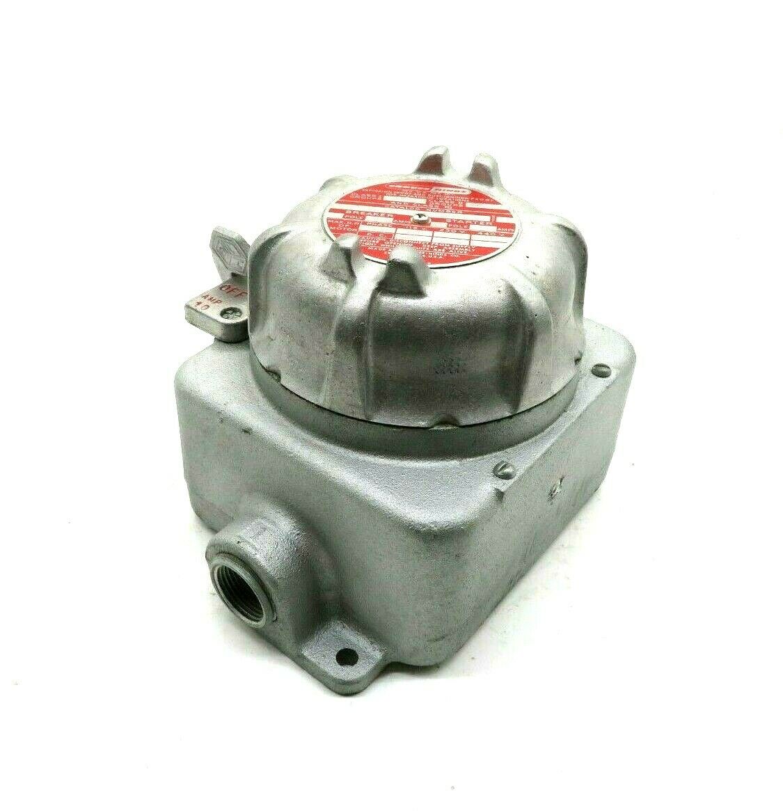 NEW CROUSE HINDS GUSC2041-13-10 EXPLOSION PROOF SNAP SWITCH ...