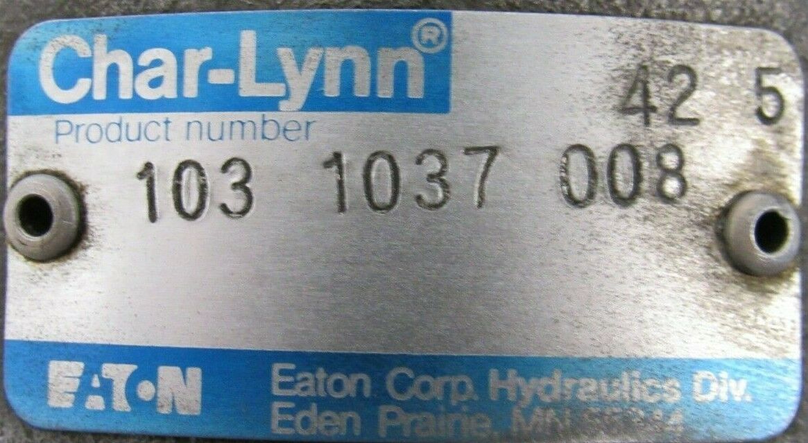 NEW EATON CHAR-LYNN 103-1037-008 HYDRAULIC MOTOR 1031037008 - SB ...