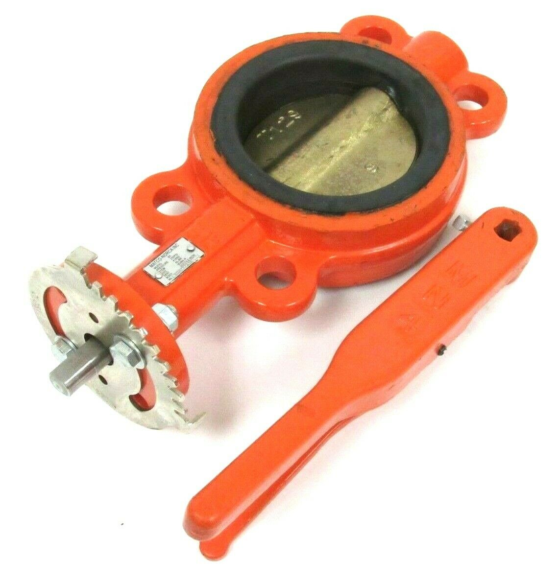 NEW MATCO NORCA BDH727436 MODEL B5 250PSI 416SS BUTTERFLY VALVE WITH ...