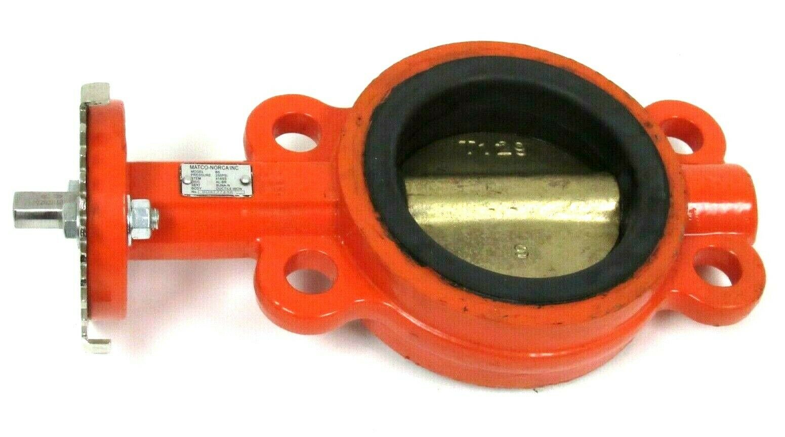 NEW MATCO NORCA BDH727436 MODEL B5 250PSI 416SS BUTTERFLY VALVE WITH ...