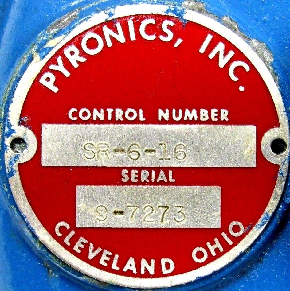 NEW PYRONICS SR-6-16 REGULATOR SR616 2587375 920-B - SB Industrial ...