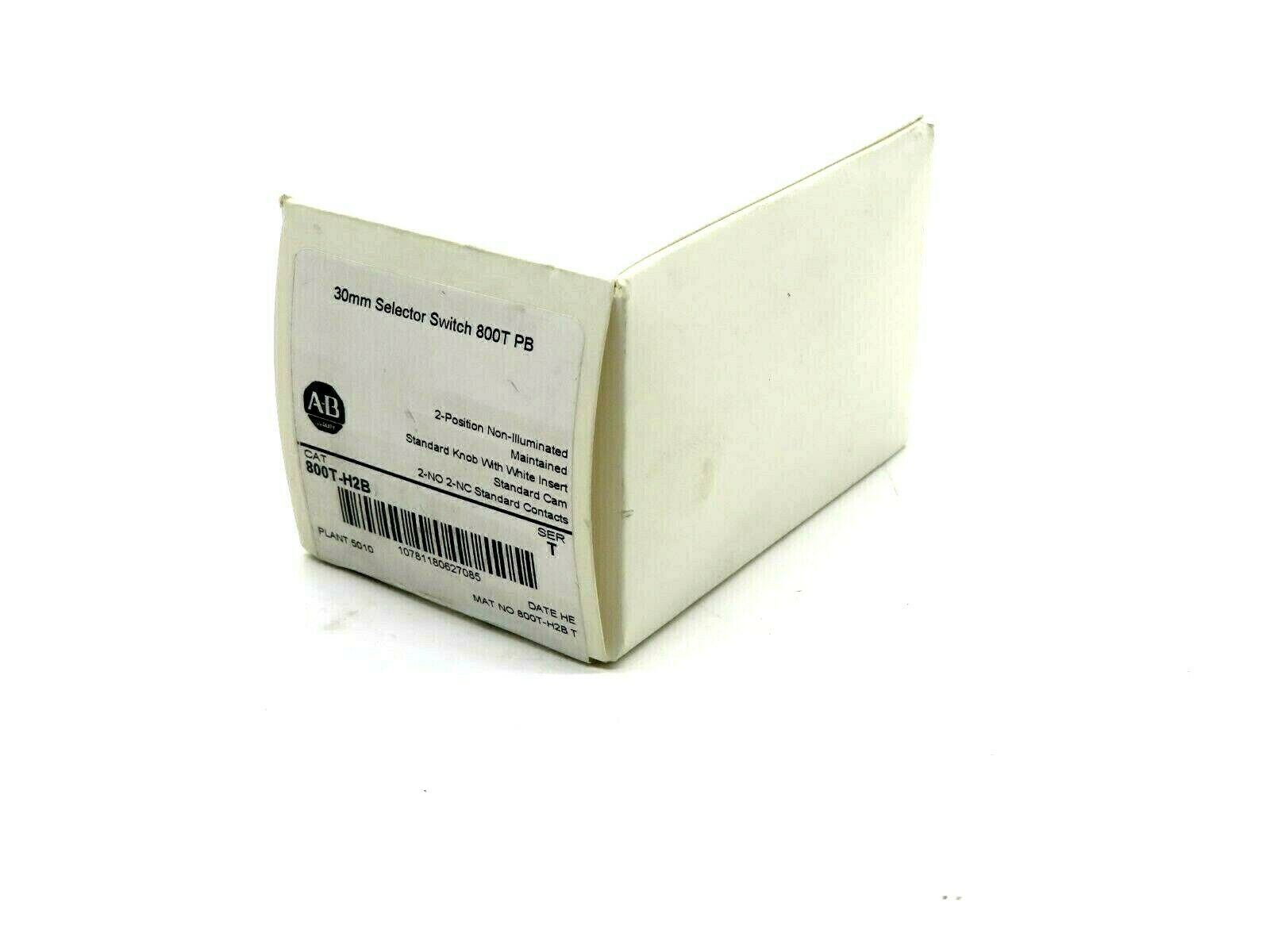 NEW SEALED ALLEN BRADLEY 800T-H2B 30MM SELECTOR SWITCH SERIES T 800TH2B ...