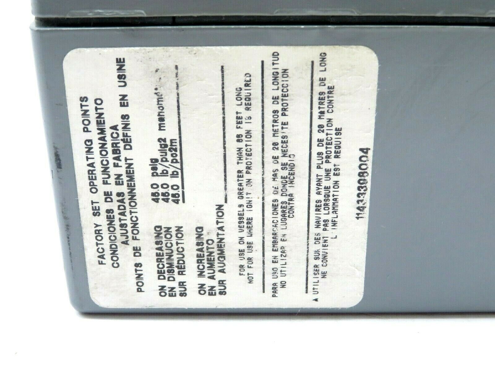 NEW SQUARE D 9012GAW-5 PRESSURE SWITCH 9012GAW5 - SB Industrial Supply ...