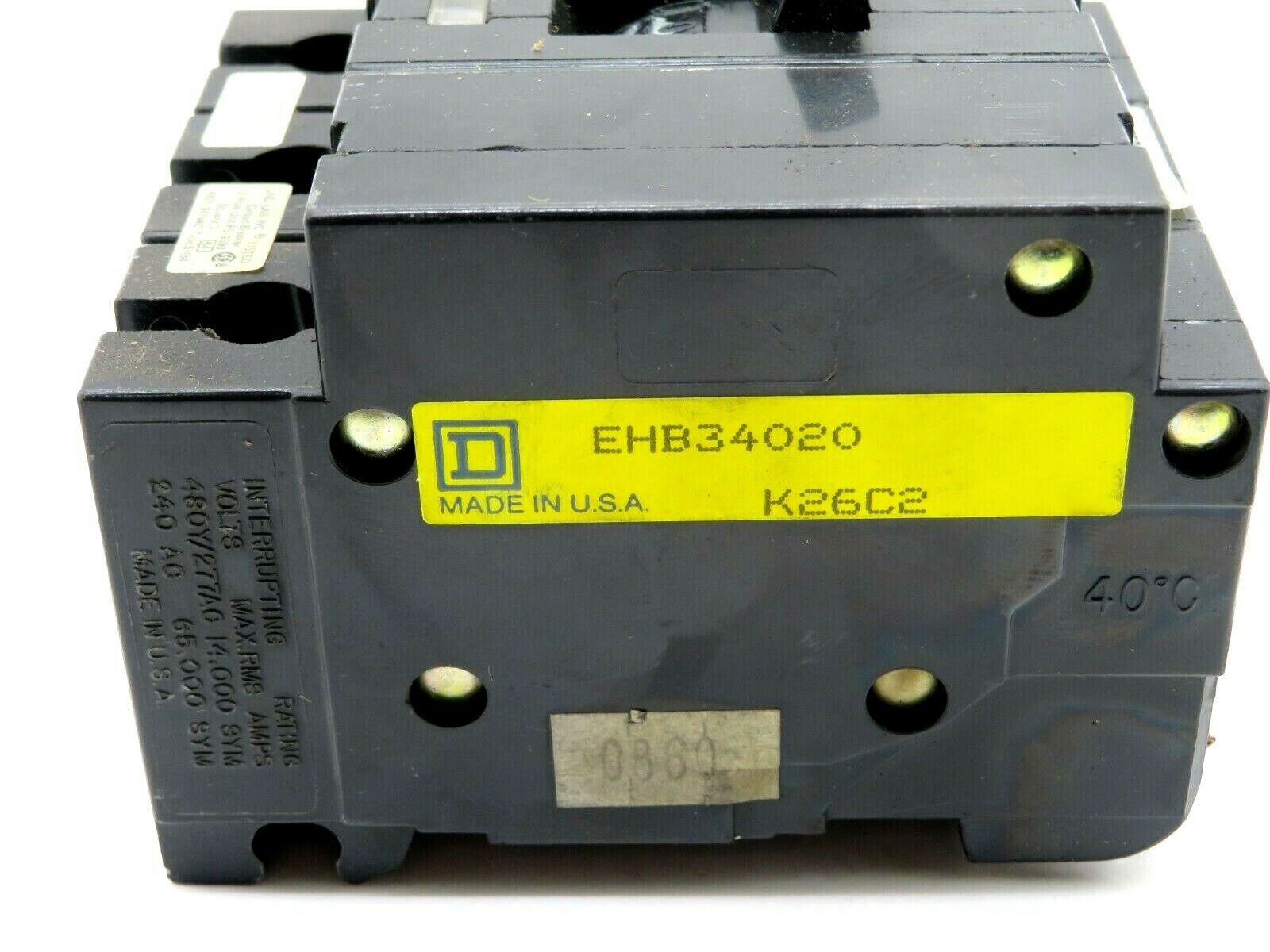 NEW SQUARE D EHB-34020 CIRCUIT BREAKER 20AMP EHB34020 - SB Industrial ...