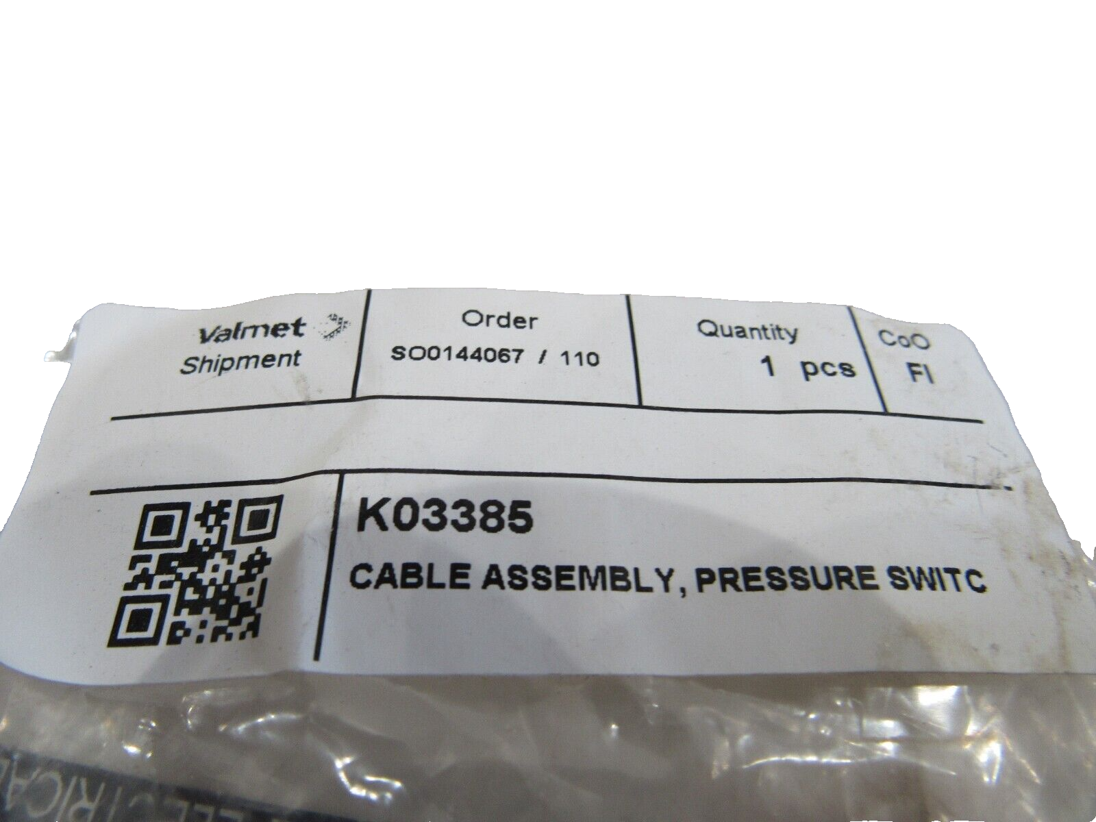 NEW SUCO K03385 PRESSURE SWITCH CABLE ASSEMBLY - SB Industrial Supply, Inc.