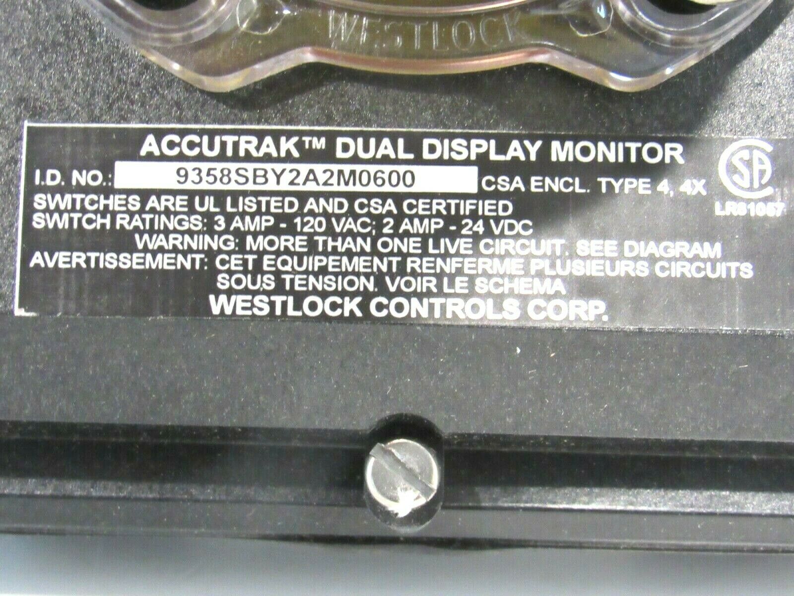 NEW WESTLOCK CONTROLS 9358SBY2A2M0600 DISPLAY MONITOR - SB Industrial ...