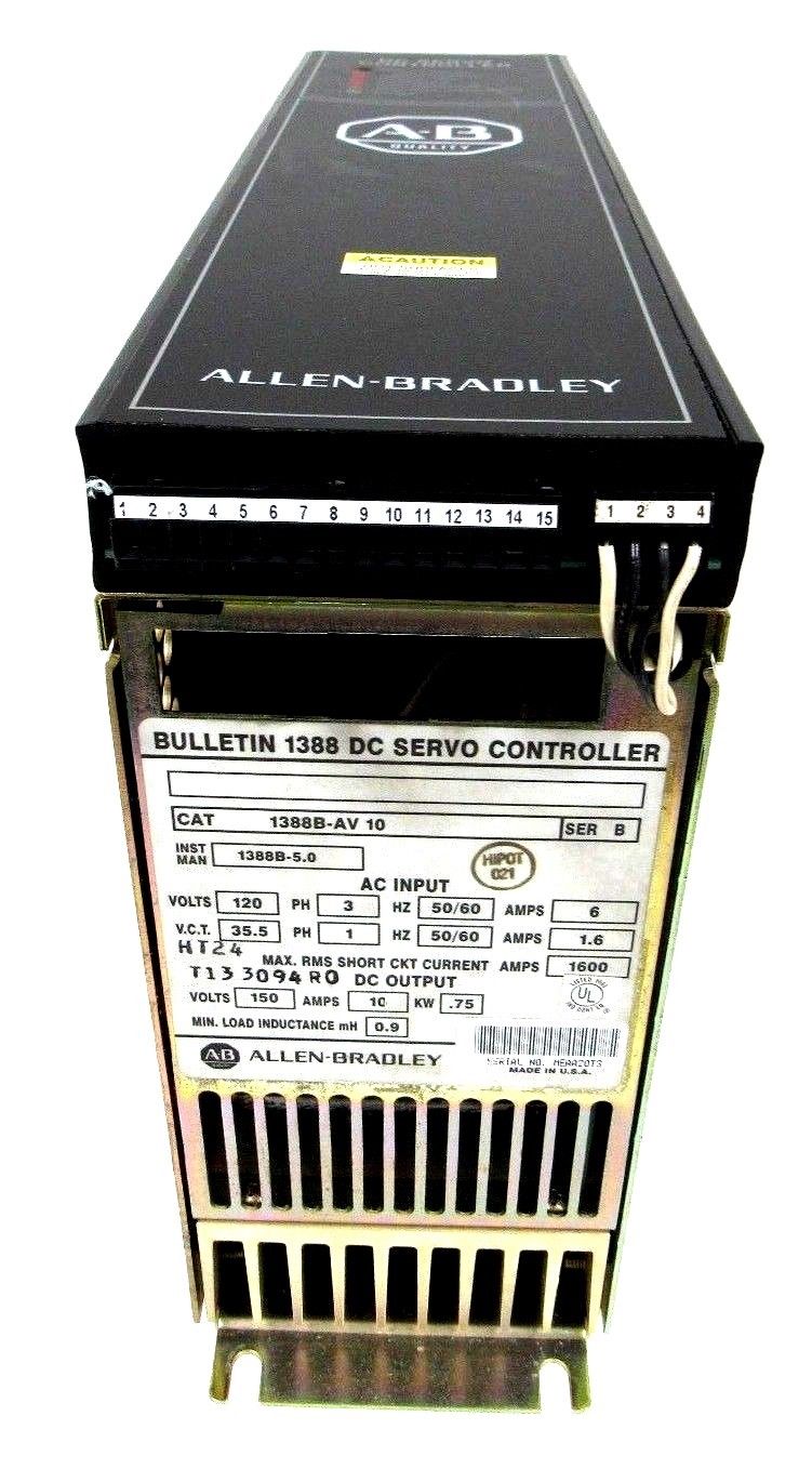 USED ALLEN BRADLEY 1388B-AV-10 SERVO CONTROLLER 1388BAV10 SER B 10A 150V - SB Industrial Supply ...