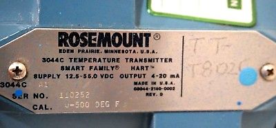 USED ROSEMOUNT 3044C-A1 TEMPERATURE TRANSMITTER 3044C 3044CA1 - SB ...