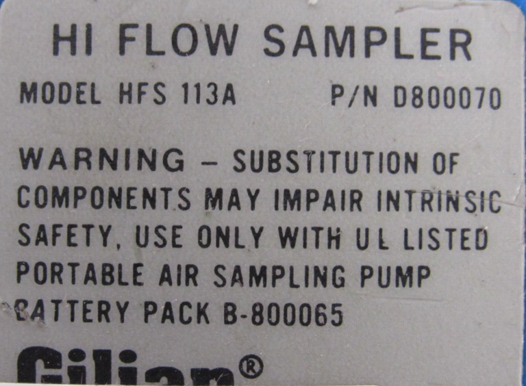 USED SKC 709 ULTRAFLO GAS FLOW CALIBRATOR AND HFS-113A HI FLOW SAMPLER ...