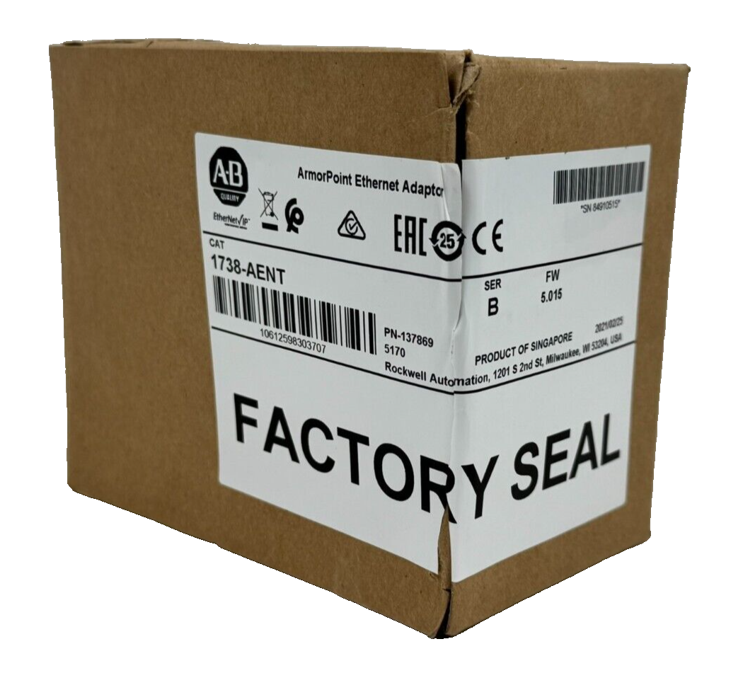 1738-AENT ARMORPOINT ETHERNET ADAPTER SER. B FW: 5.015 PRE-OWNED UNUSED ...