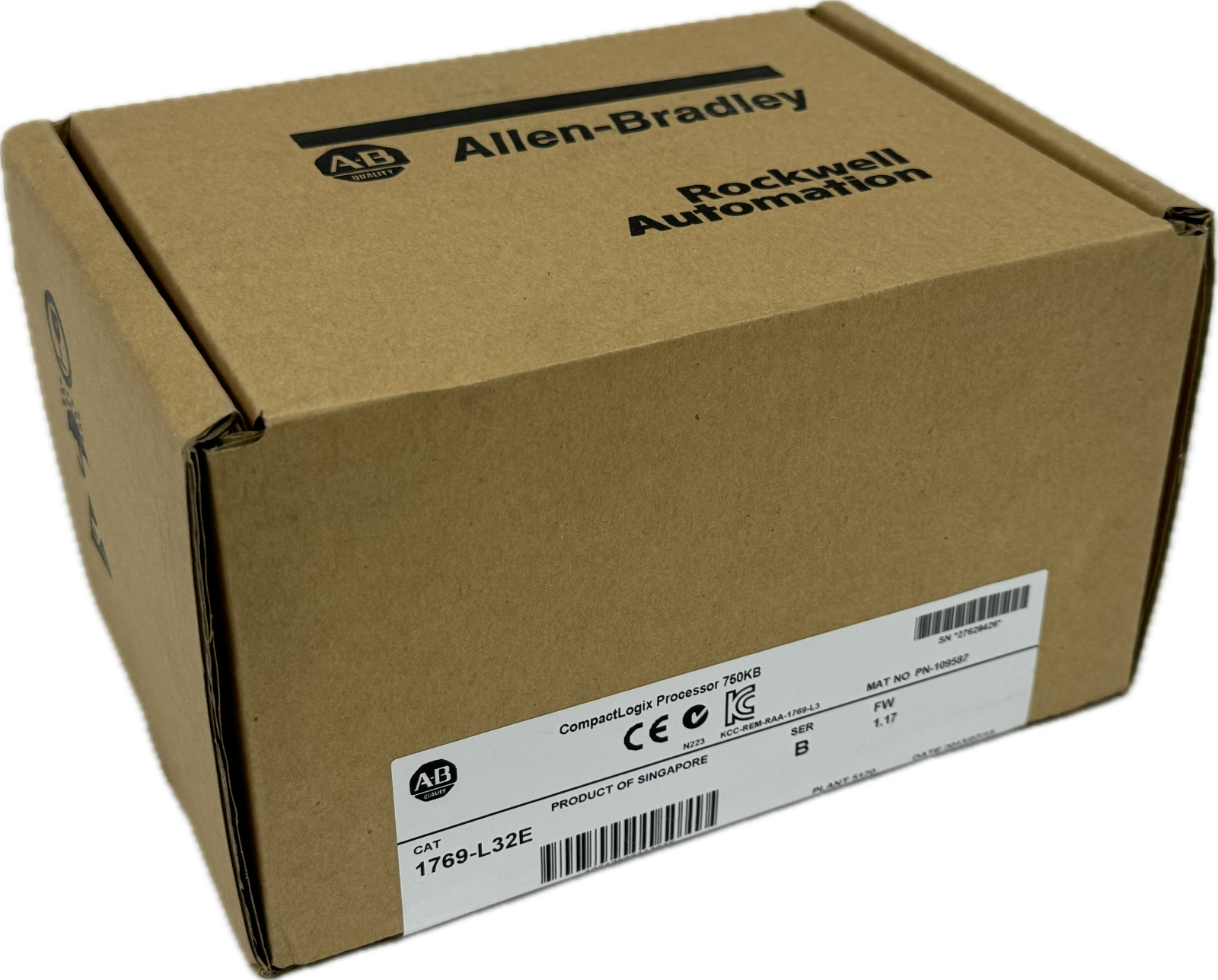 ALLEN BRADLEY 1769-L32E COMPACTLOGIX CPU SER. B FW: 1.17 NEW SEALED ...
