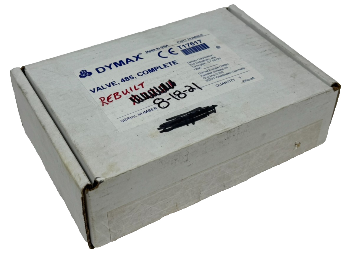 DYMAX T17617 NEEDLE DISPENSING VALVE 485 COMPLETE REBUILT - SB Industrial Supply, Inc.