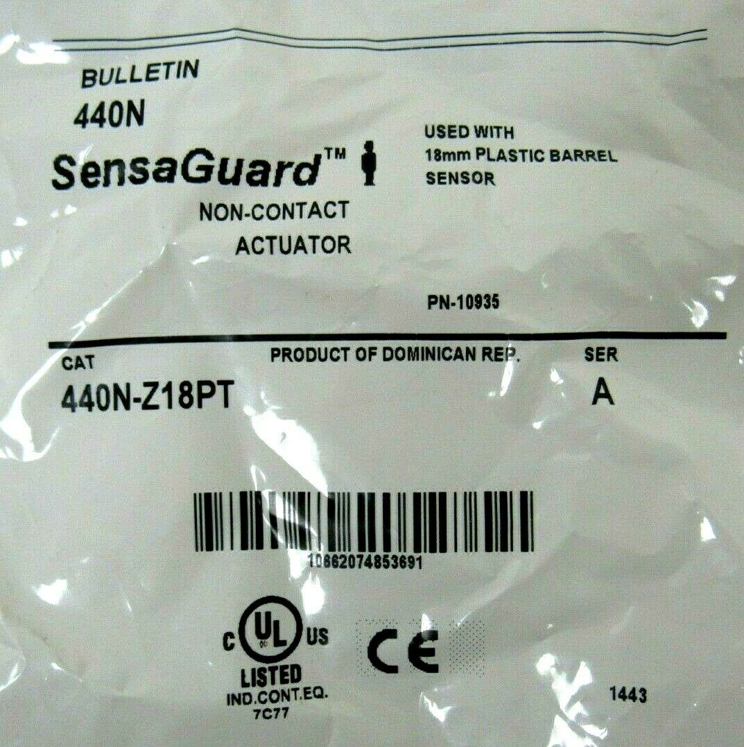 NEW ALLEN BRADLEY 440N-Z18PT SENSAGUARD NON-CONTACT ACTUATOR SER A ...