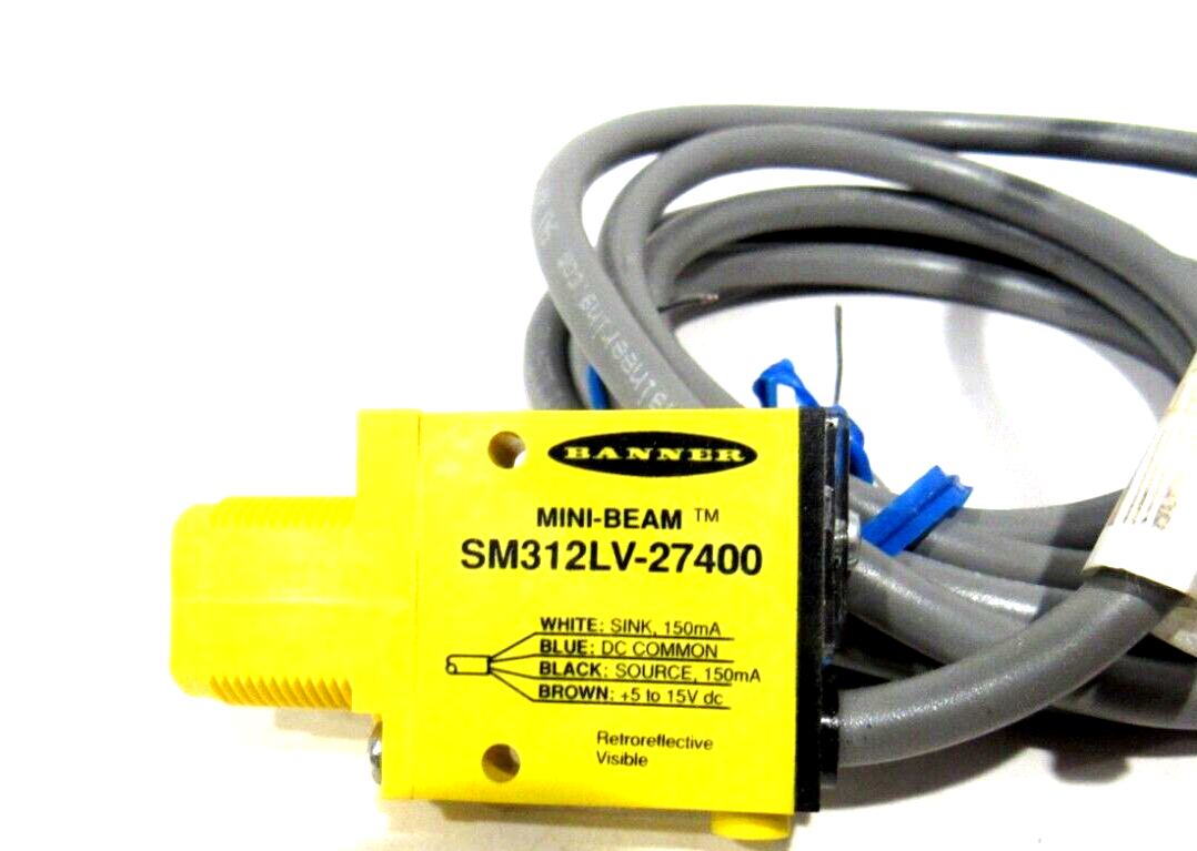 NEW BANNER ENGINEERING SM312LV-27400 MINI-BEAM SENSOR SM312LV27400 - SB ...