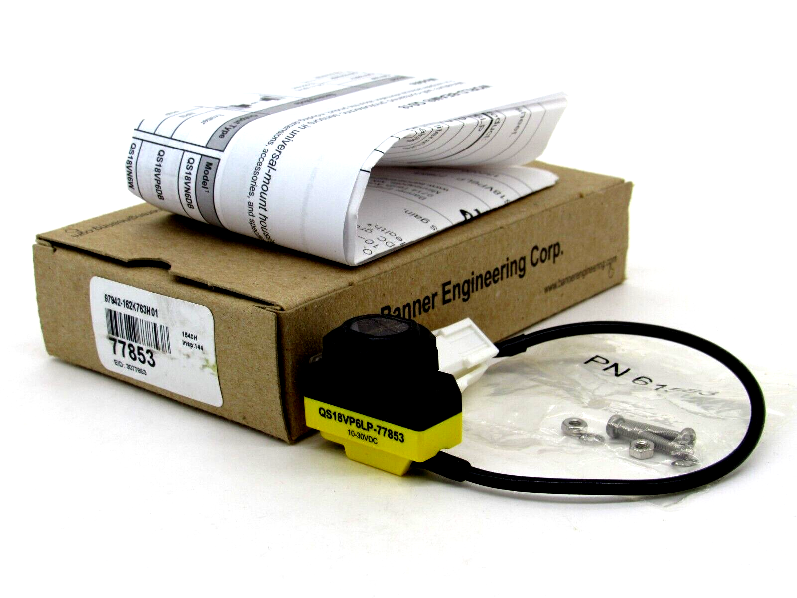 NEW BANNER QS18VP6LP-77853 SENSOR QS18VP6LP77853 - SB Industrial Supply ...