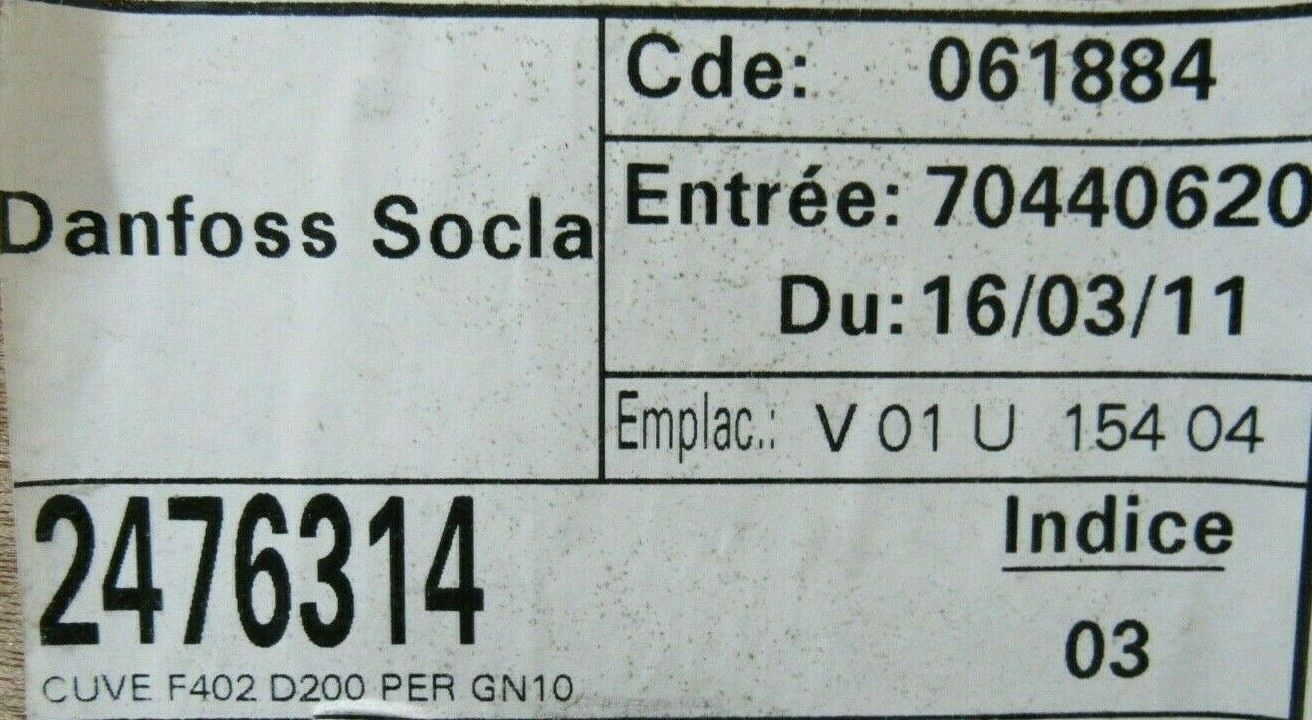 NEW DANFOSS SOCLA 149B2957 CHECK VALVE TYPE 408 10" DN0250 EN12050-4 ...