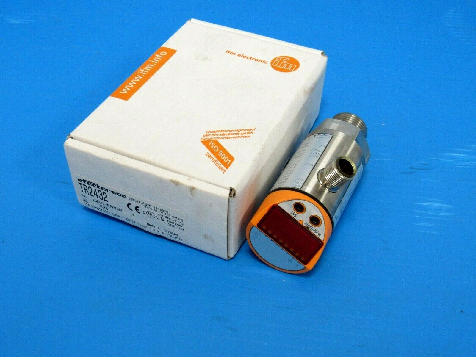 NEW EFECTOR TR2432 TEMPERATURE SENSOR TR-KDBR12-MFRKG/US/V - SB ...