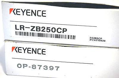 NEW KEYENCE LR-ZB250CP LASER SENSOR W/ KEYENCE OP-87397 CABLE LRZB250CP ...