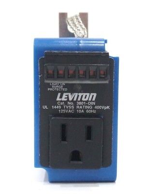 NEW LEVITON 3801-DIN SURGE PROTECTOR 3801DIN - SB Industrial Supply, Inc.