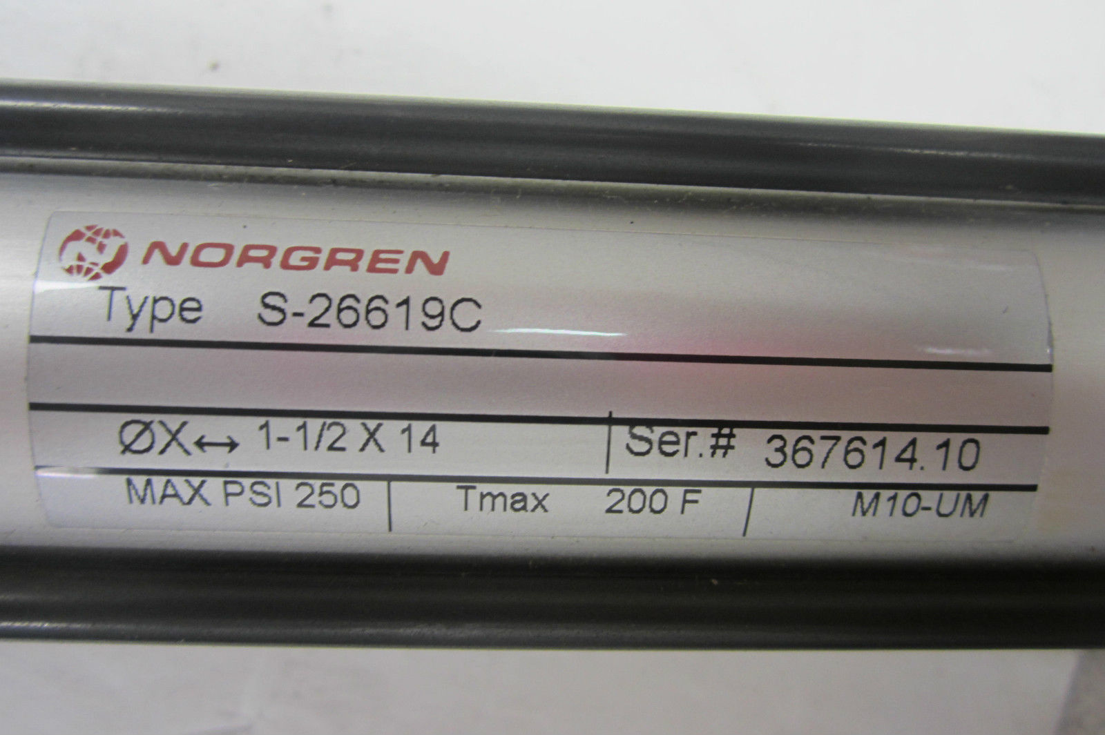 NEW NORGREN TYPE S-26619C AIR CYLINDER S26619C - SB Industrial Supply, Inc.