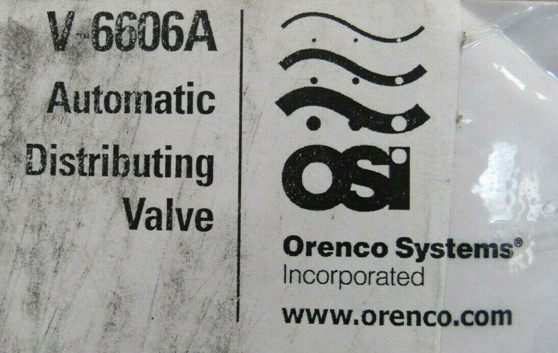 NEW ORENCO SYSTEMS V-6606A HYDROTEK 6000 AUTOMATIC DISTRIBUTING VALVE ...