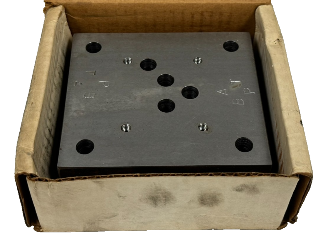 NEW PARKER SPD34A HYDRAULIC SUB-PLATE - SB Industrial Supply, Inc.