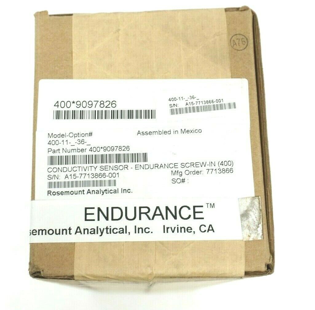 NEW SEALED EMERSON 400-11 400*9097826 CONDUCTIVITY SENSOR 40011 ...