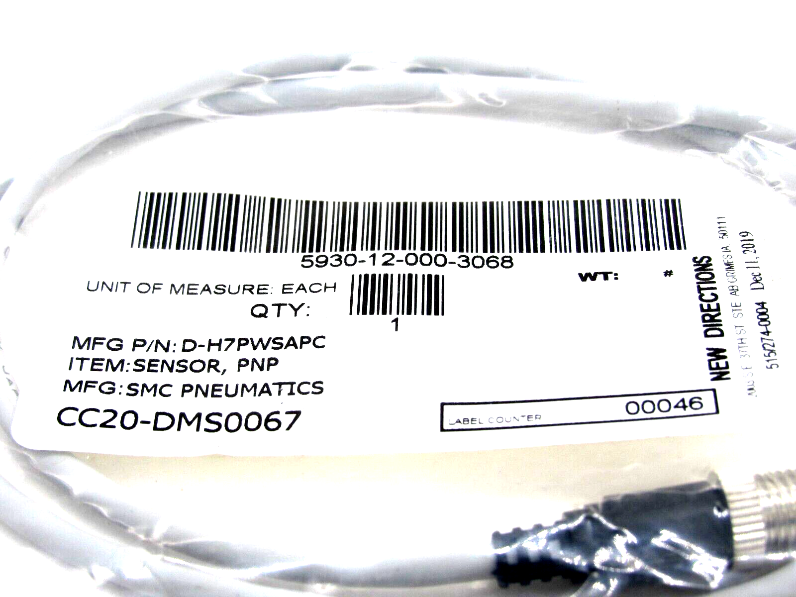 NEW SMC D-H7PWSAPC SENSOR DH7PWSAPC - SB Industrial Supply, Inc.