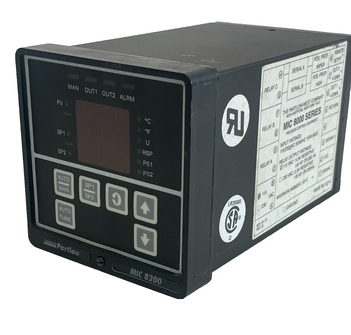 USED PARTLOW MIC 8200 TEMPERATURE CONTROLLER MIC8200 - SB Industrial ...