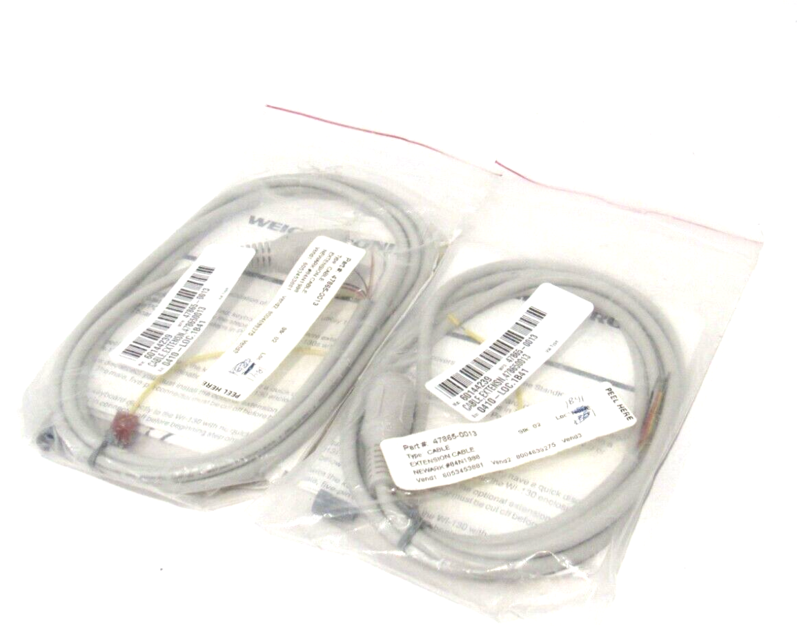 LOT OF 2 NEW WEIGH-TRONICS 47865-0013 EXTENSION CABLE 478650013 - SB ...