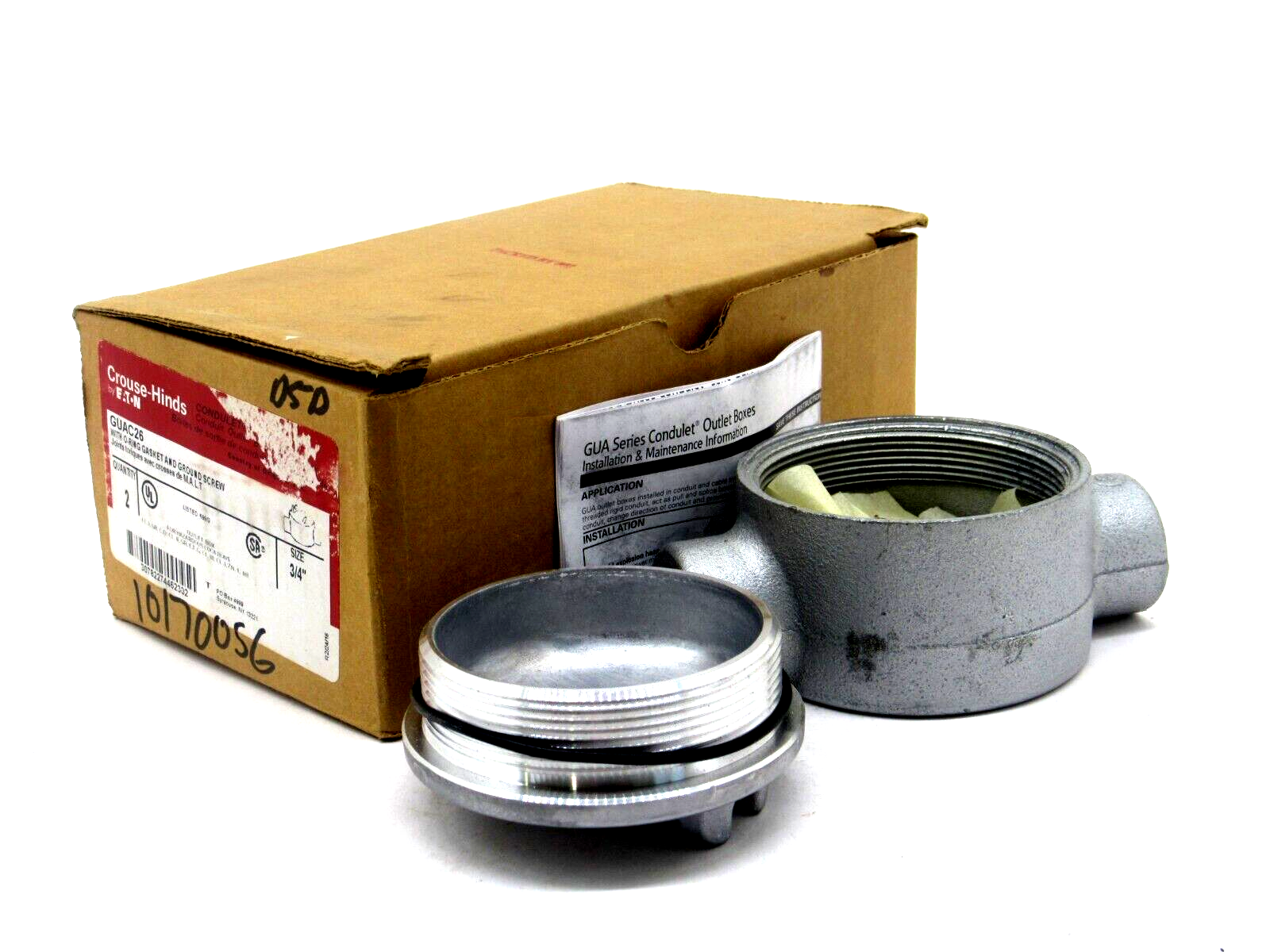 NEW EATON CROUSE-HINDS GUAC26 CONDUIT OUTLET BOX - SB Industrial Supply ...