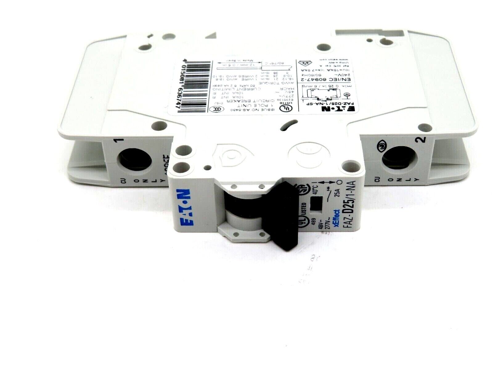 NEW EATON FAZ-D25/1-NA-SP CIRCUIT BREAKER FAZD251NASP - SB Industrial ...