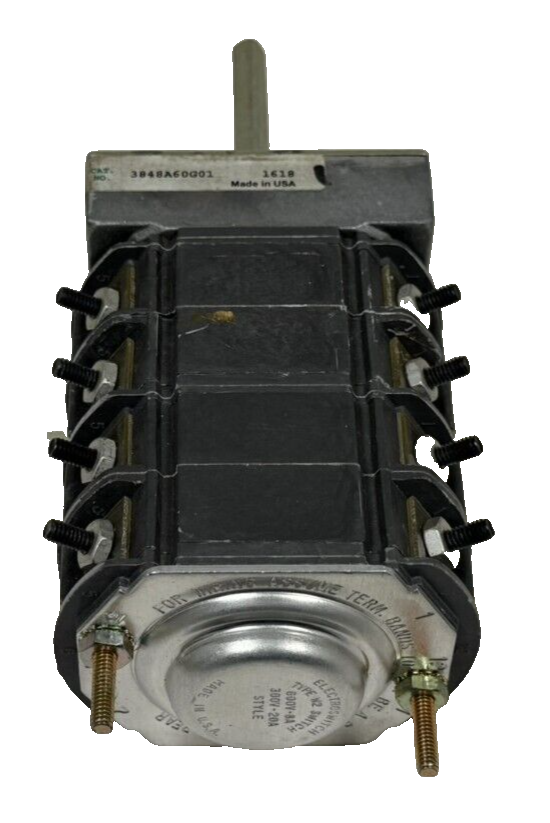 NEW ELECTROSWITCH 3848A60G01 ROTARY SWITCH TYPE: W-2 - SB Industrial ...