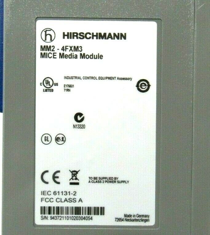 NEW HIRSCHMANN MM2-4FXM3 MICE MEDIA MODULE MM24FXM3 - SB Industrial ...