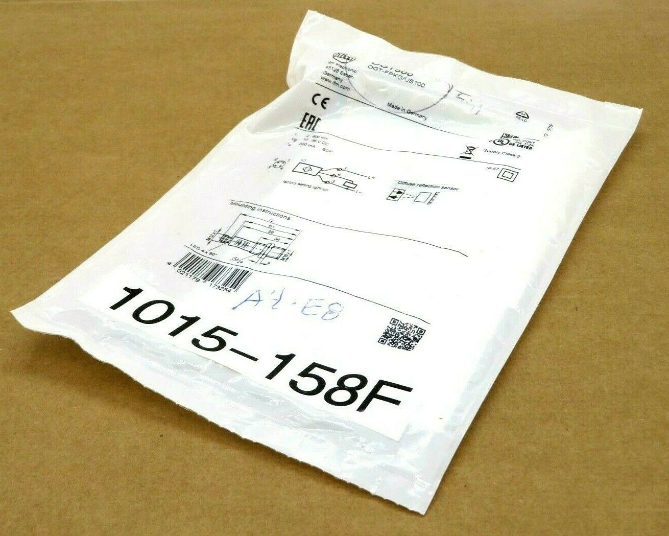 NEW IFM OGT-FPKG/US100 OGT500 PHOTO ELECTRIC SENSOR 0GTFPKGUS100 OGT500 ...