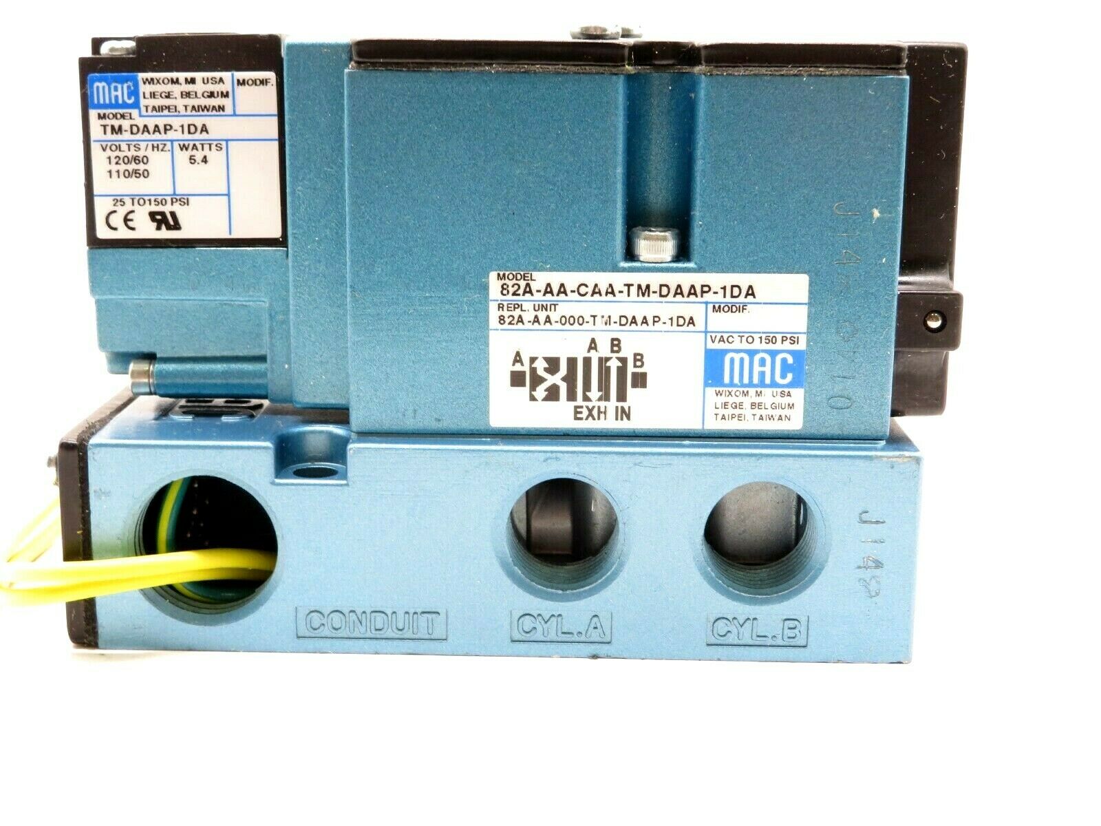 NEW MAC VALVES 82A-AA-CAA-TM-DAAP-1DA SOLENOID VALVE 82AACAATMDAAP1DA ...