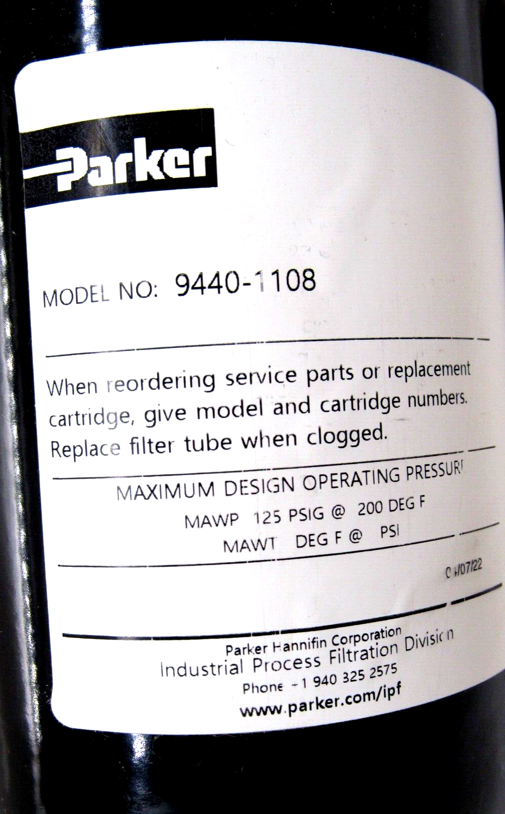 NEW PARKER 9440-1108 FILTER B5A-1/2SD 94401108 - SB Industrial Supply, Inc.