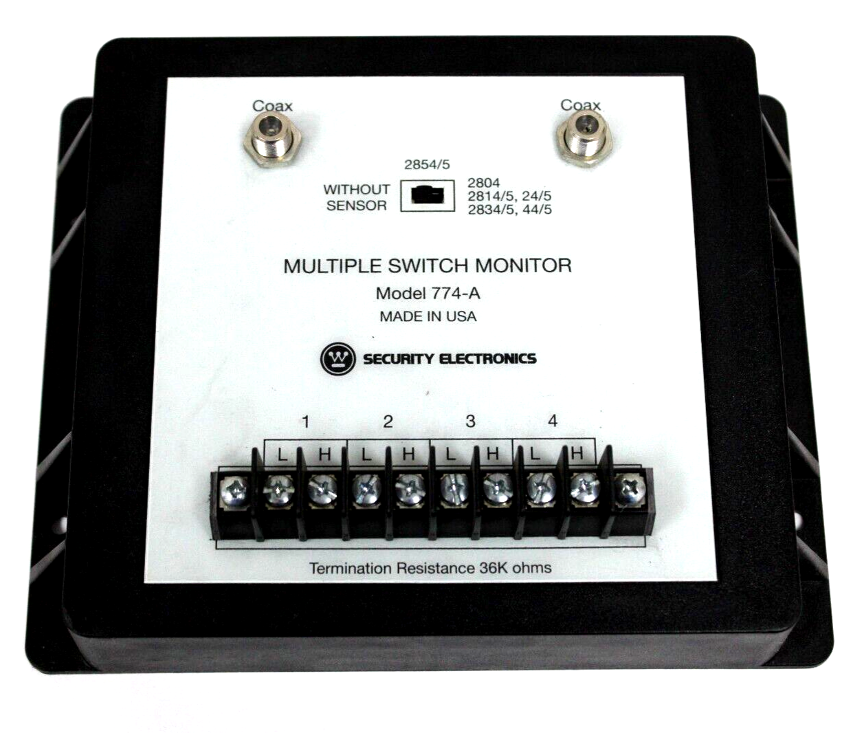 NEW SECURITY ELECTRONICS 774-A MULTIPLE SWITCH MONITOR 774A - SB ...