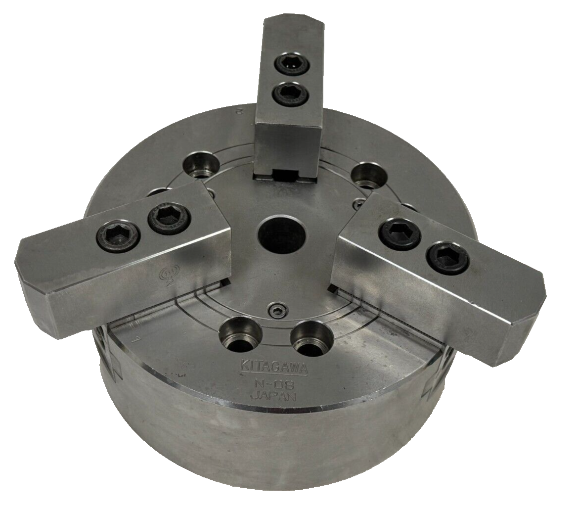 USED KITAGAWA N-08 LATHE POWER CHUCK 3-JAW N08 - SB Industrial Supply, Inc.