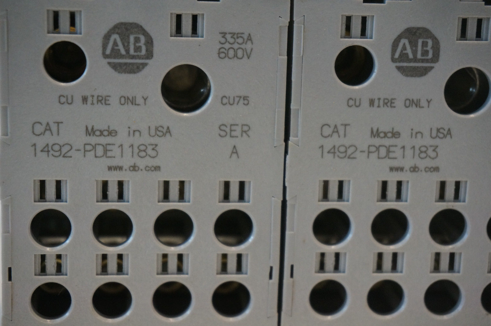 3 ALLEN BRADLEY 1492-PDE1183 DISTRIBUTION BLOCK SER.A 1492PDE1183 - SB ...